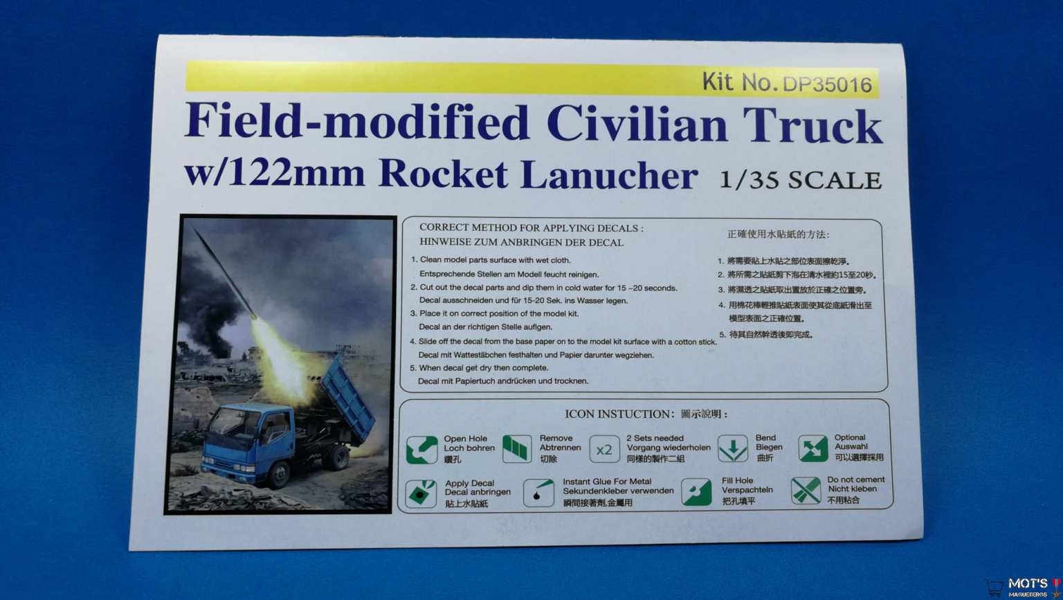 Maqueta Diopark Field-modified Civilian Truck w/122mm Rocket Launcher ...